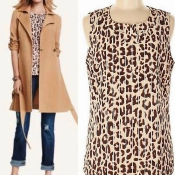 CAbi | Tops | Cabi Ginger Leopard Print Top 370 Xs And Small | Poshmark